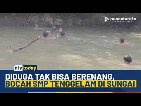 Geger! Bocah SMP Tenggelam saat Bermain di Sungai Cipeles, Jasad Ditemukan di Dasar Sungai | NTV