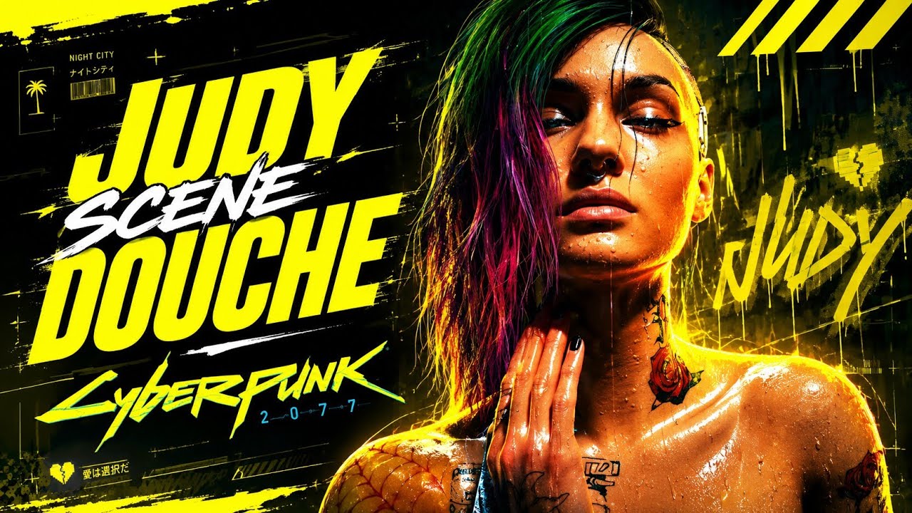 Cyberpunk 2077 Scène Douche Judy - YouTube