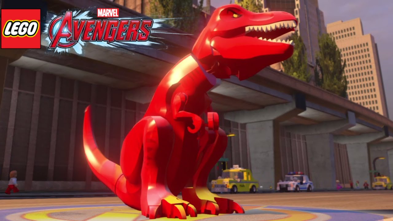 Devil Dinosaur Free Roam LEGO MARVEL AVENGERS - YouTube