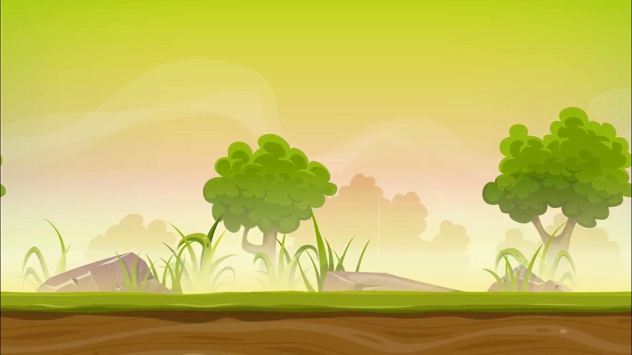 Cartoon - Side-Scrolling Forest Landscape Loop - Free to Use - No Copyright - YouTube
