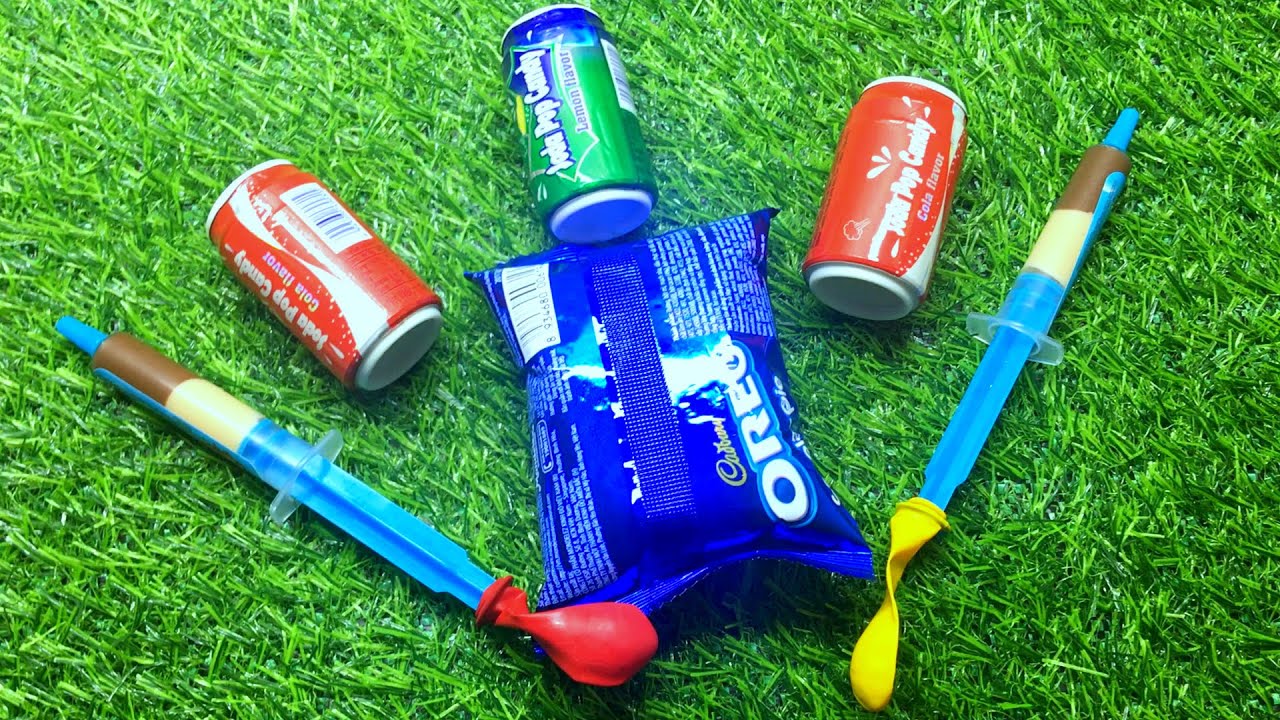 Satisfying Video | Cuties Toy Sprite Can Inside Pop soda Candy ...