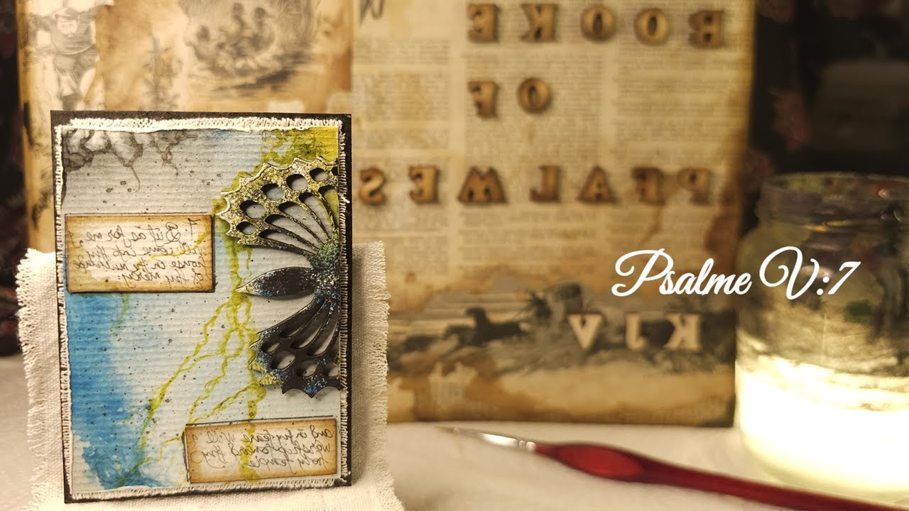My Unique Christian Art Card Series. Psalme V:7 - YouTube