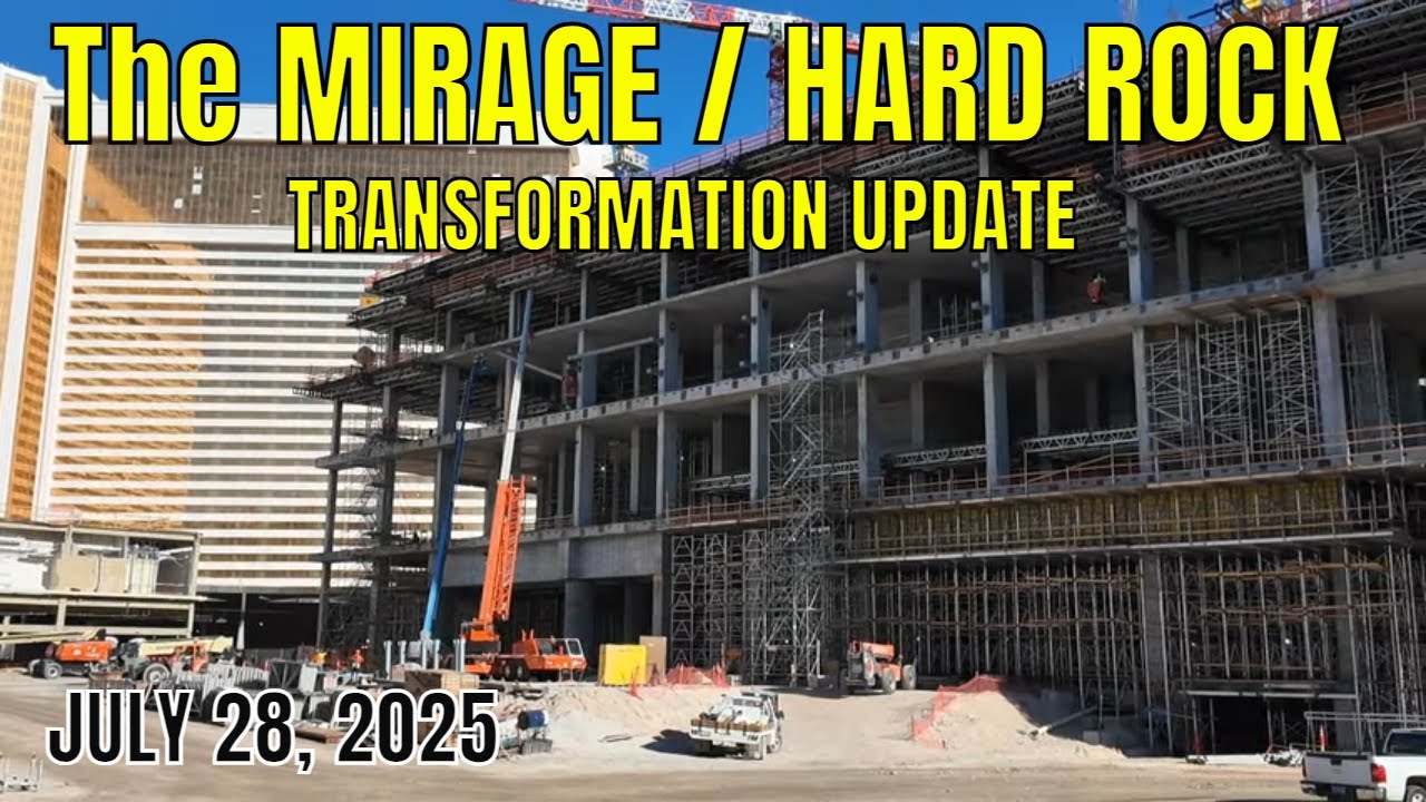 Mirage to Hard Rock Hotel Transformation Update 07 28 2025 - YouTube