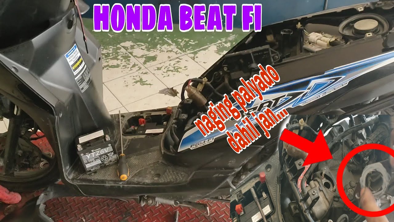 nalowbak lang pumalya na honda beat fi.paano itroubleshoot.step by step ...