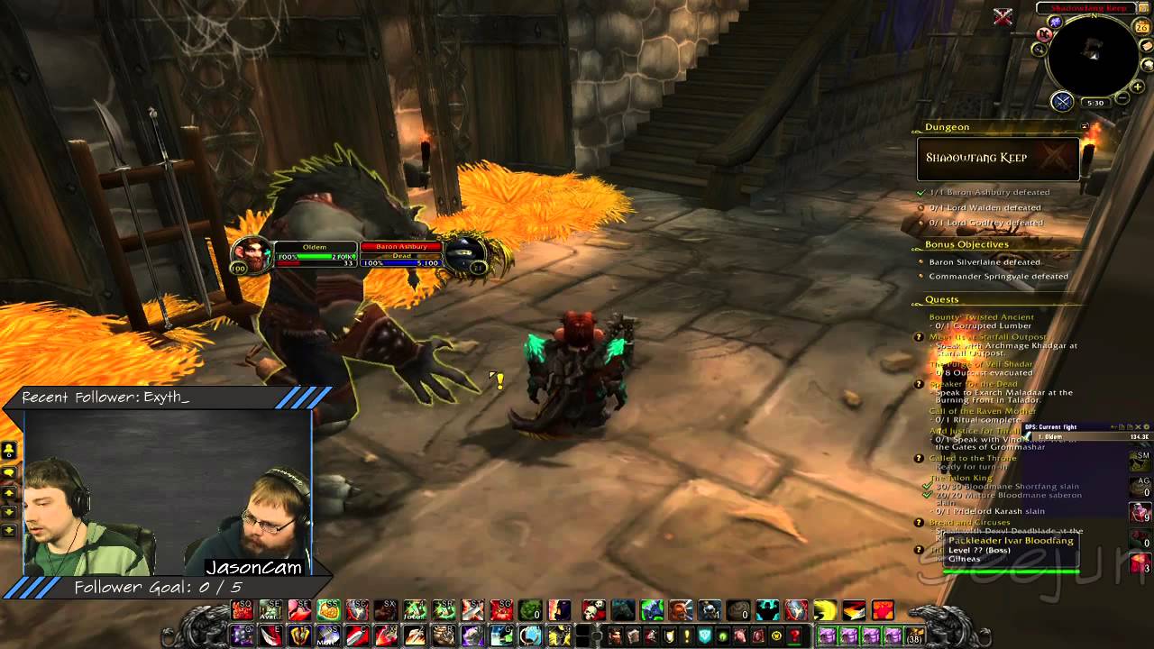 Shadowfang drop on first run of the day. - YouTube