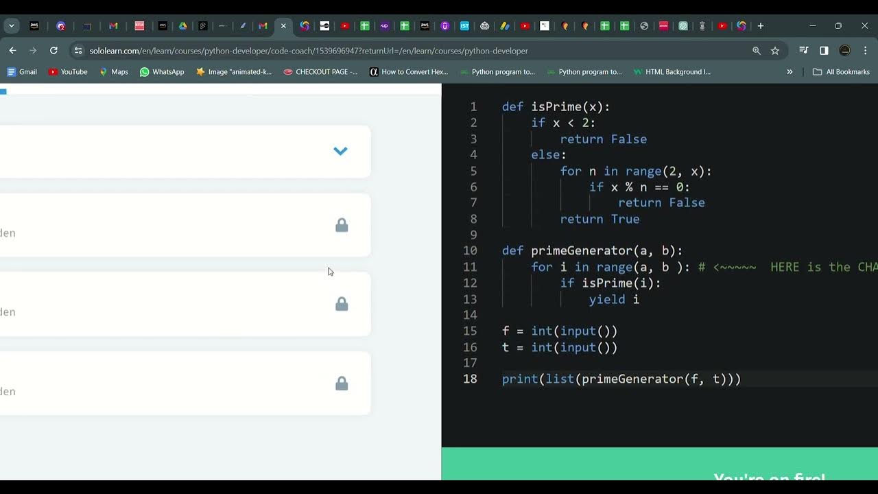 88 Generators | Python Developer | Sololearn - YouTube