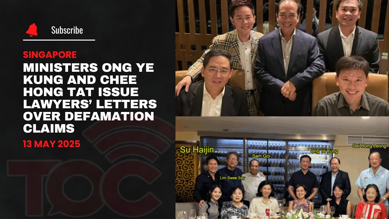 Ministers Ong Ye Kung and Chee Hong Tat issue lawyers’ letters over ...