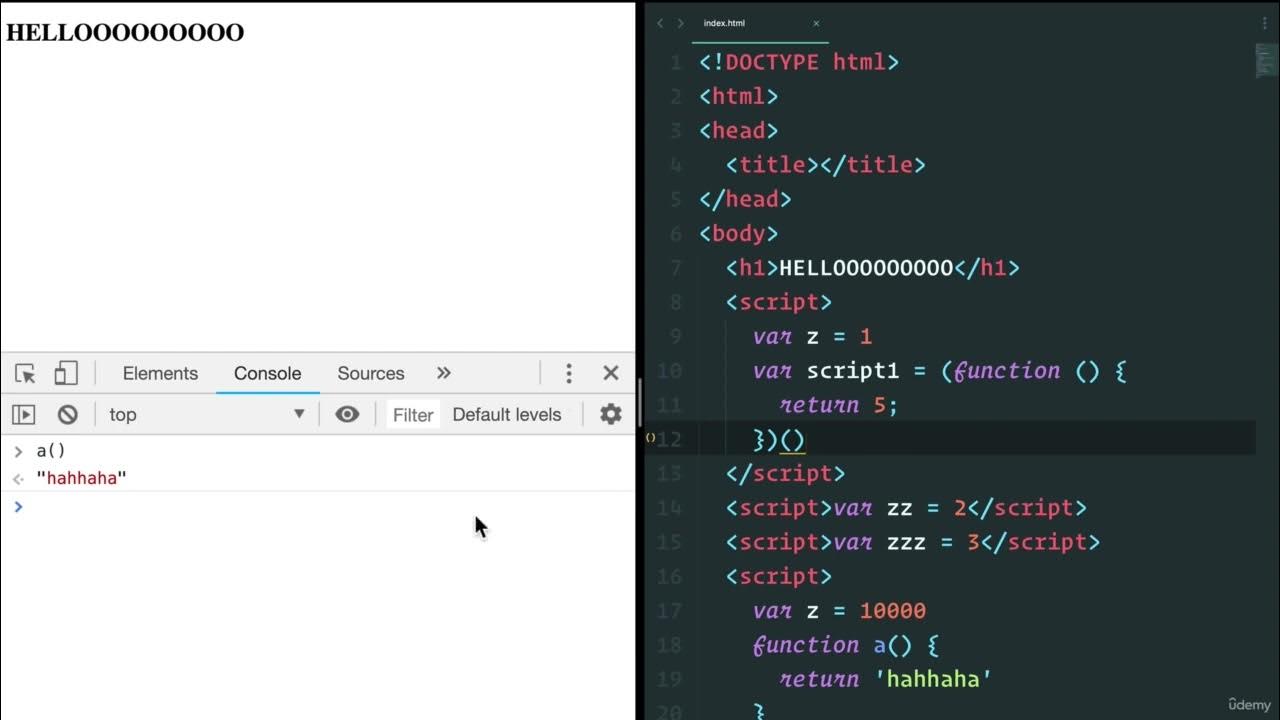 JavaScript Adv Concepts Foundation II 0316 IIFE - YouTube