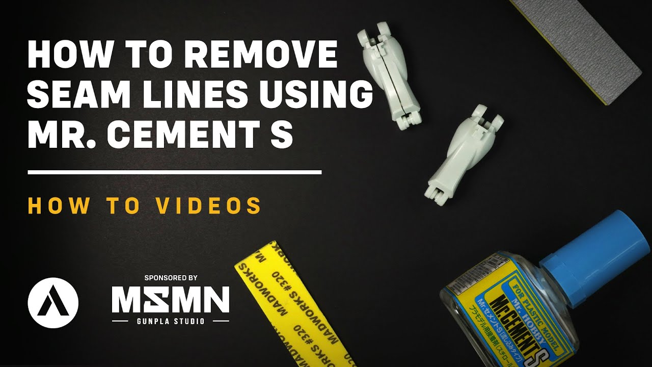Gunpla Tutorial: How to remove seam lines | Quick and easy way using Mr ...