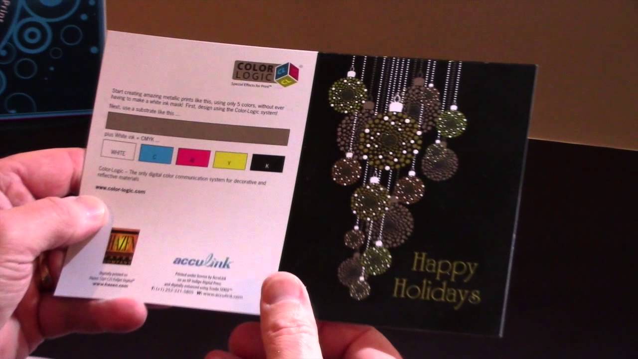 Color-Logic Printed Samples: Christmas cards with Scodix, Acculink ...