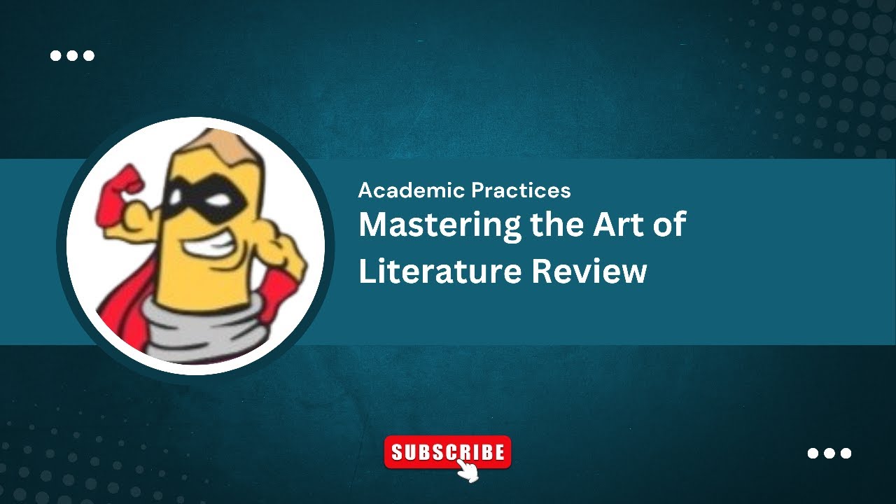 Mastering the Art of Literature Review - YouTube