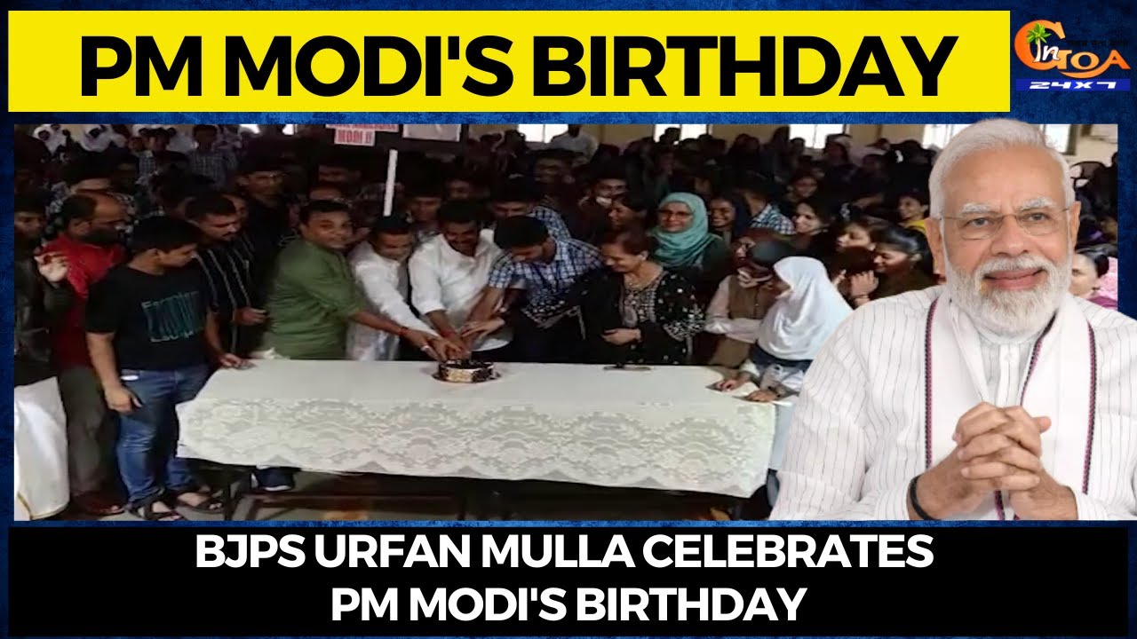 BJPs Urfan Mulla celebrates PM Modi's birthday, Hundreds of people ...