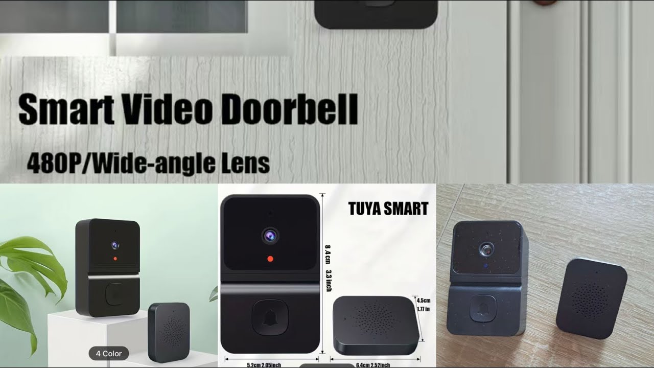 Smart Visual Doorbell, Wireless wifi door bell (build In Battery)tuya ...