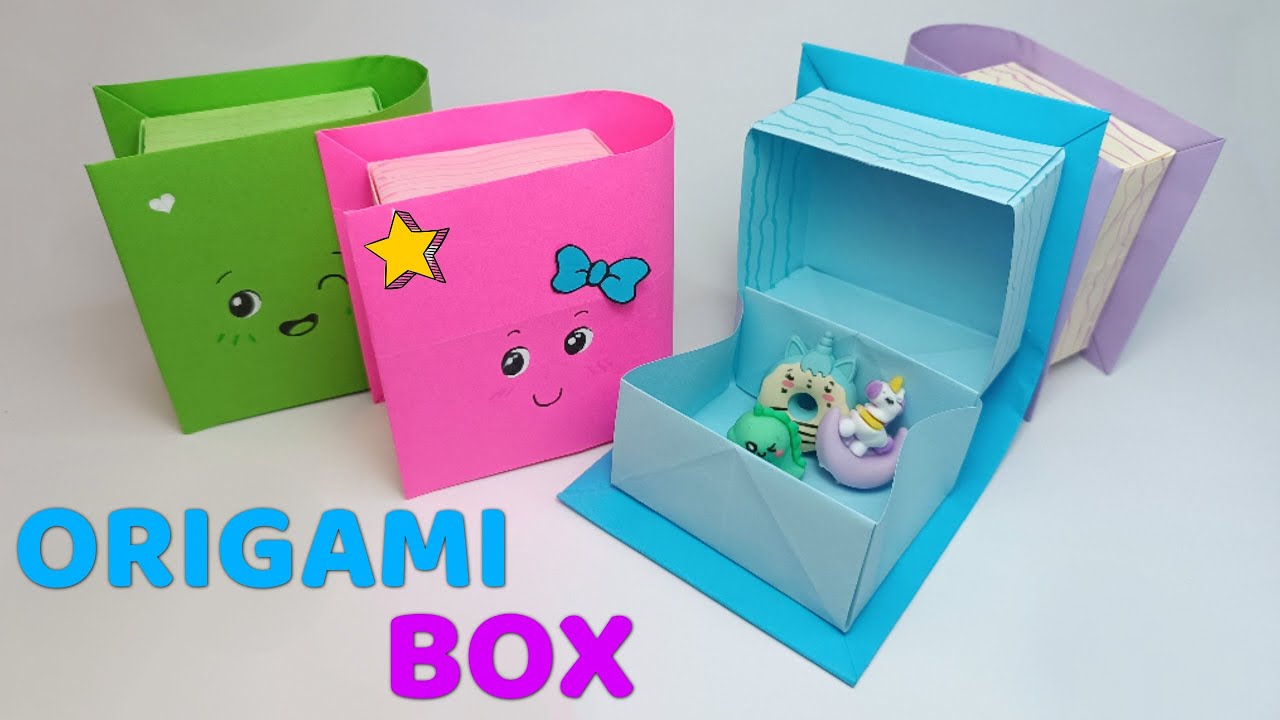 Teaching how to make a book model box | Origami magic box. - YouTube