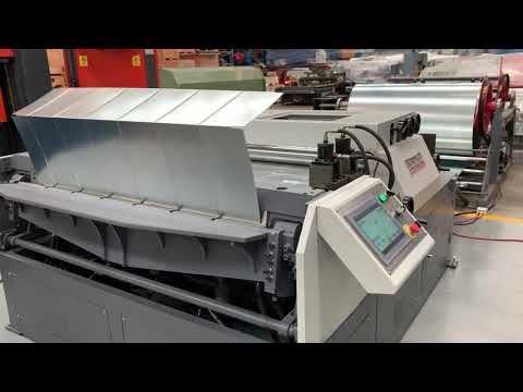 Automatisches Lüftungskanalsystem Modell: AML-3, 1550 mm, Doppelabwickler, Richt-/Rippen-/Kerb-/S...