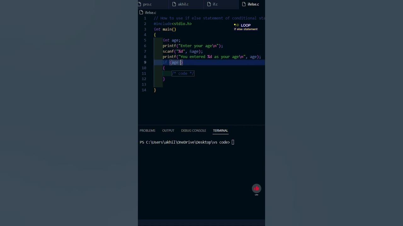 if else statement //coding// - YouTube
