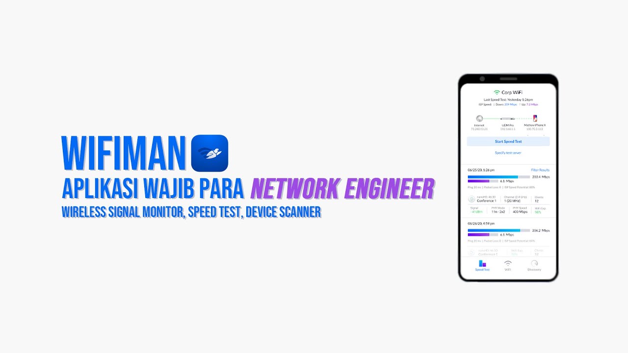Aplikasi Penting Bagi Wireless Network Engineer - WiFiman - YouTube