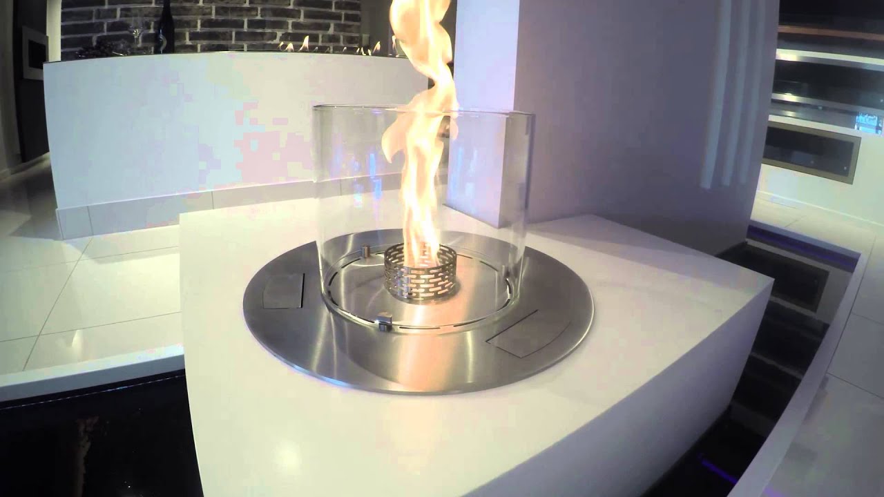 Decoflame Denver Round™ automatic fireplace - YouTube
