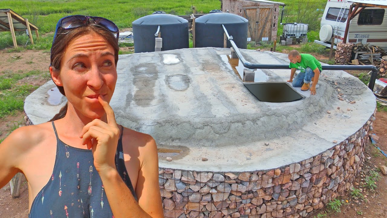How Much Water Did We Collect In Our Earthbag Cistern | Harvesting ...