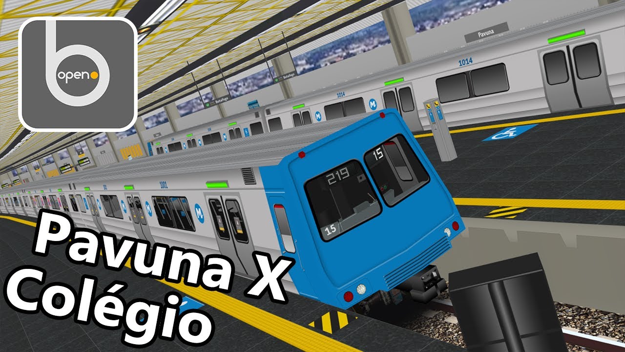 OpenBVE - Metrô Rio Linha 2 - Pavuna X Colégio - YouTube