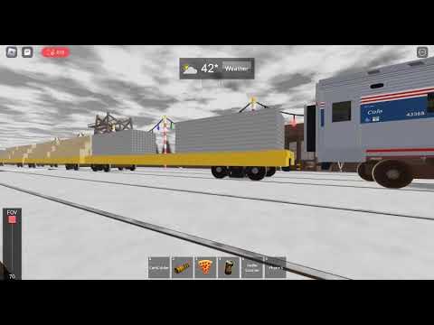 ROBLOX Railfanning at Riverside, IL S21E39: Amtrak MOW Train - YouTube