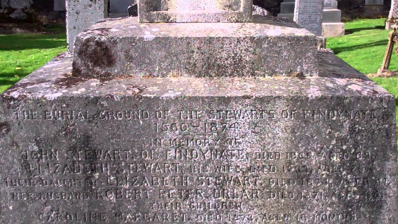 Stewarts of Findynate Celtic Cross Logierait Perthshire Scotland - YouTube