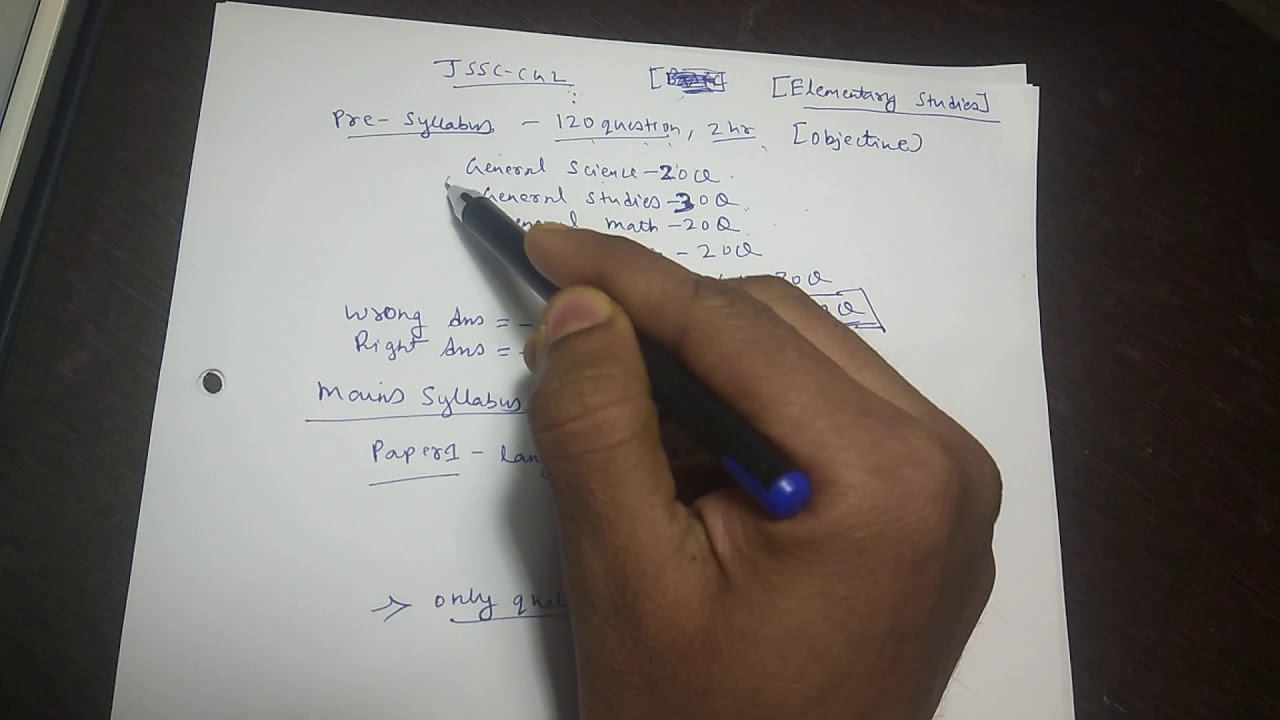 syllabus JSSC CGL - YouTube