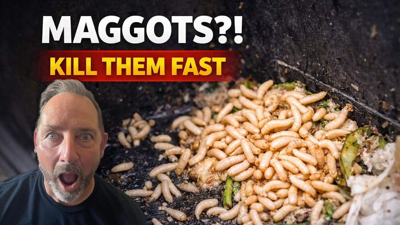 How to Get Rid of Maggots FAST (And Stop Them From Coming Back) - YouTube
