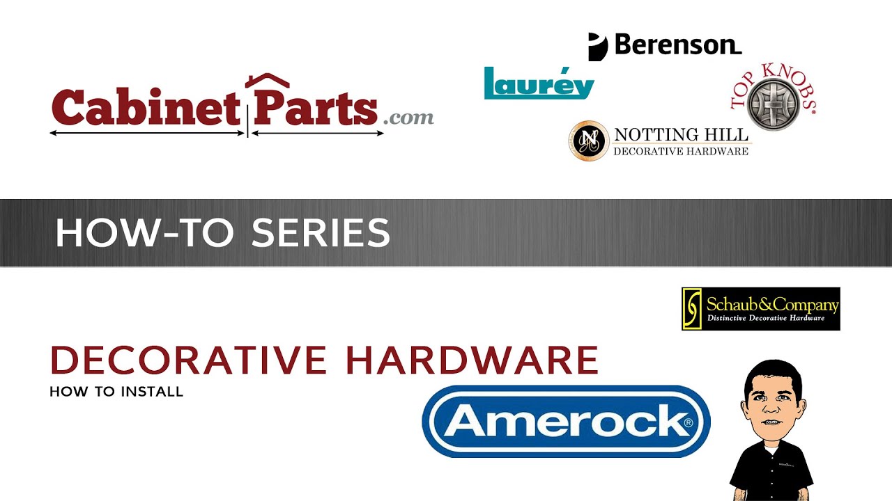 How to Install Decorative Hardware - Cabinetparts.com - YouTube
