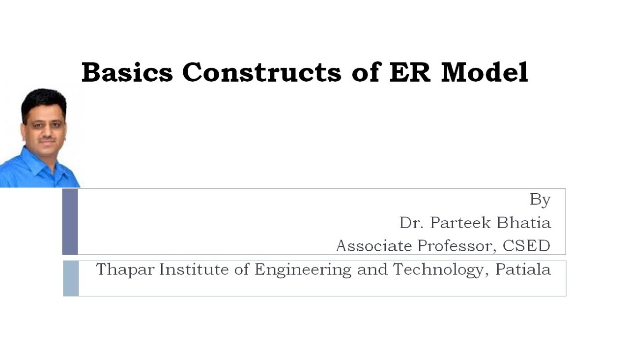 Basics Constructs of ER Model - YouTube