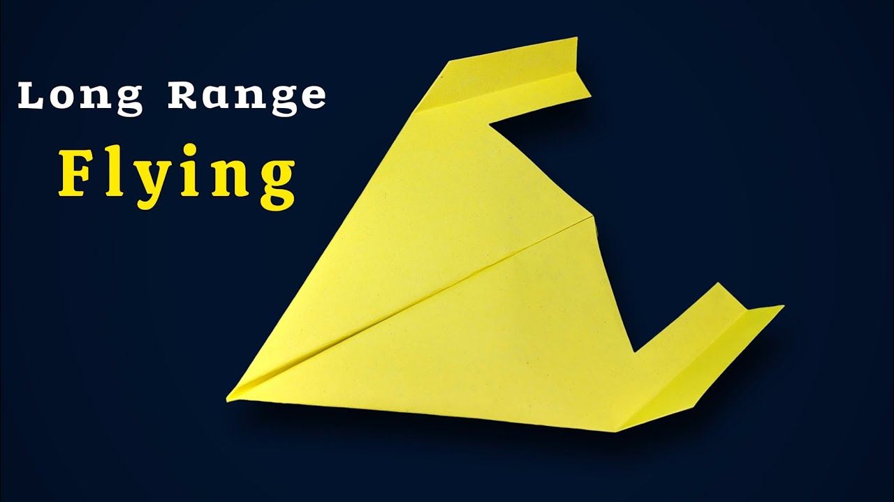 How To Make Long Range Flying Paper Airplanes || @MadeOfManikYT - YouTube