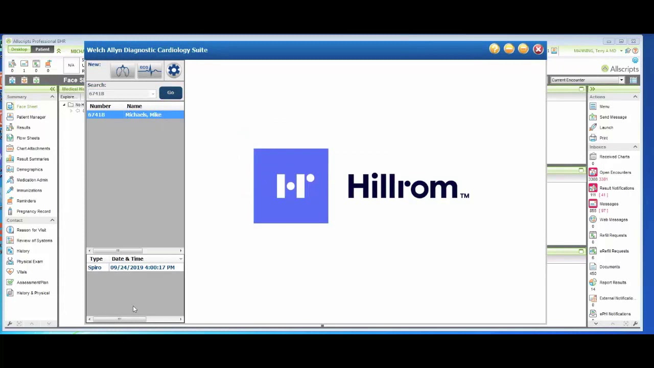 Diagnostic Cardiology Suite & AllScripts Professional EHR - Spirometry ...