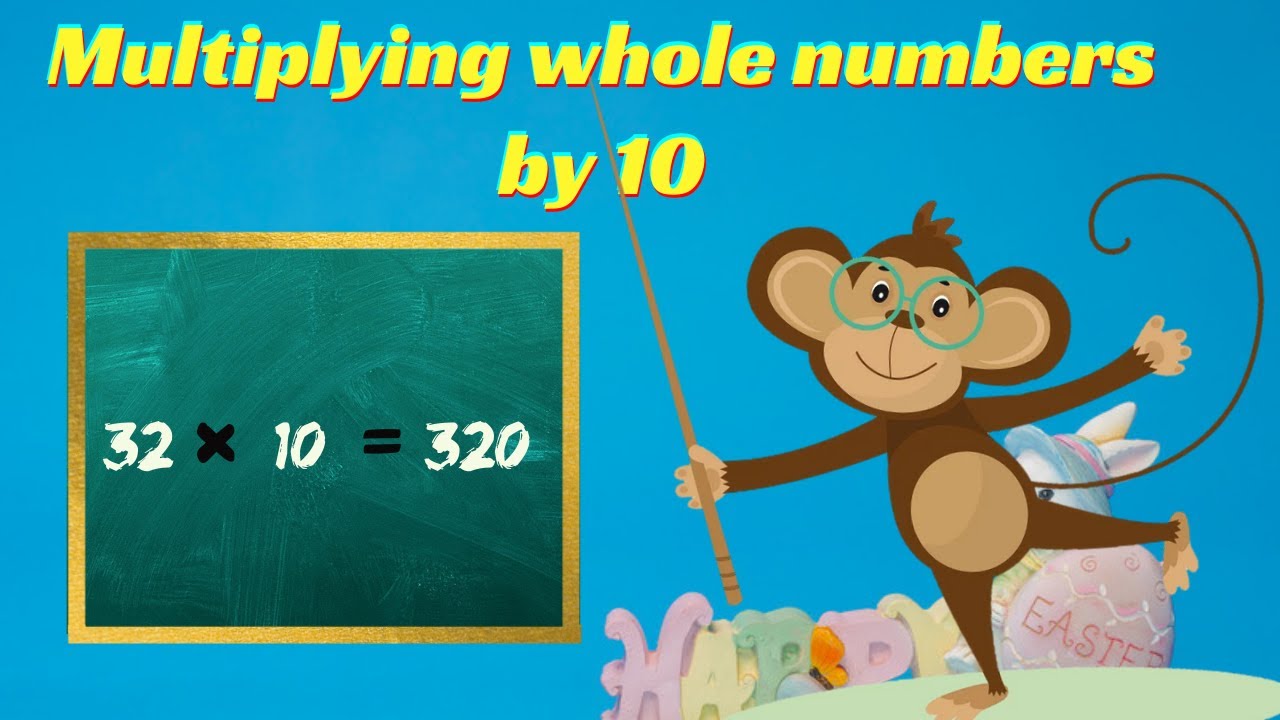 MATH TRICK | multiplying whole numbers by 10 | math for kids - YouTube
