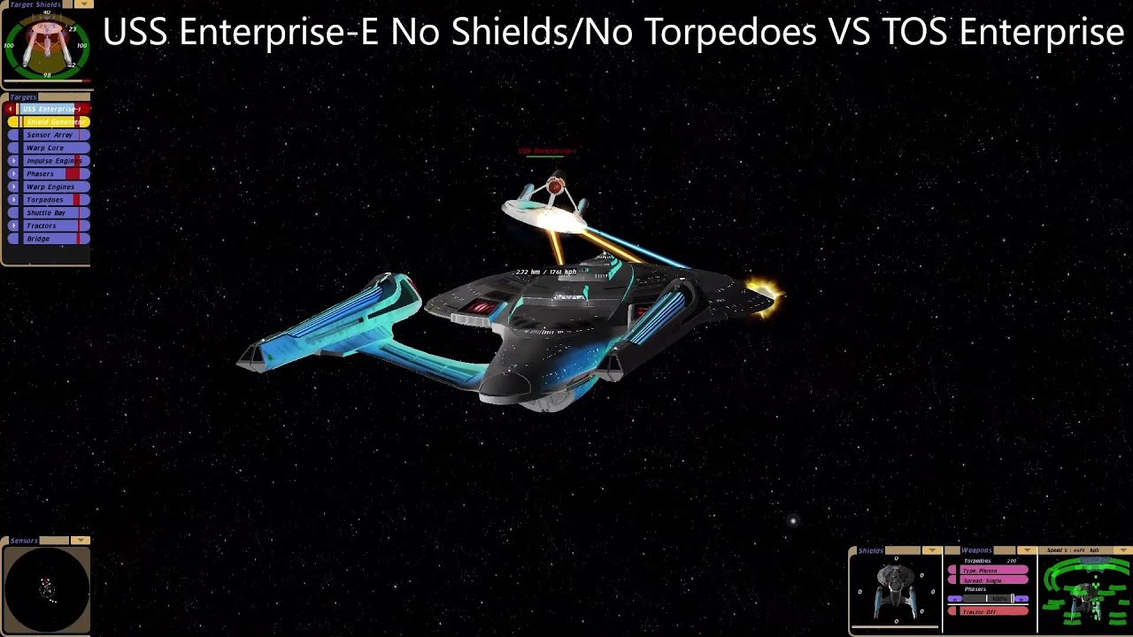 USS Enterprise E / No Shields / No Torpedoes / Phasers Only! VS ...