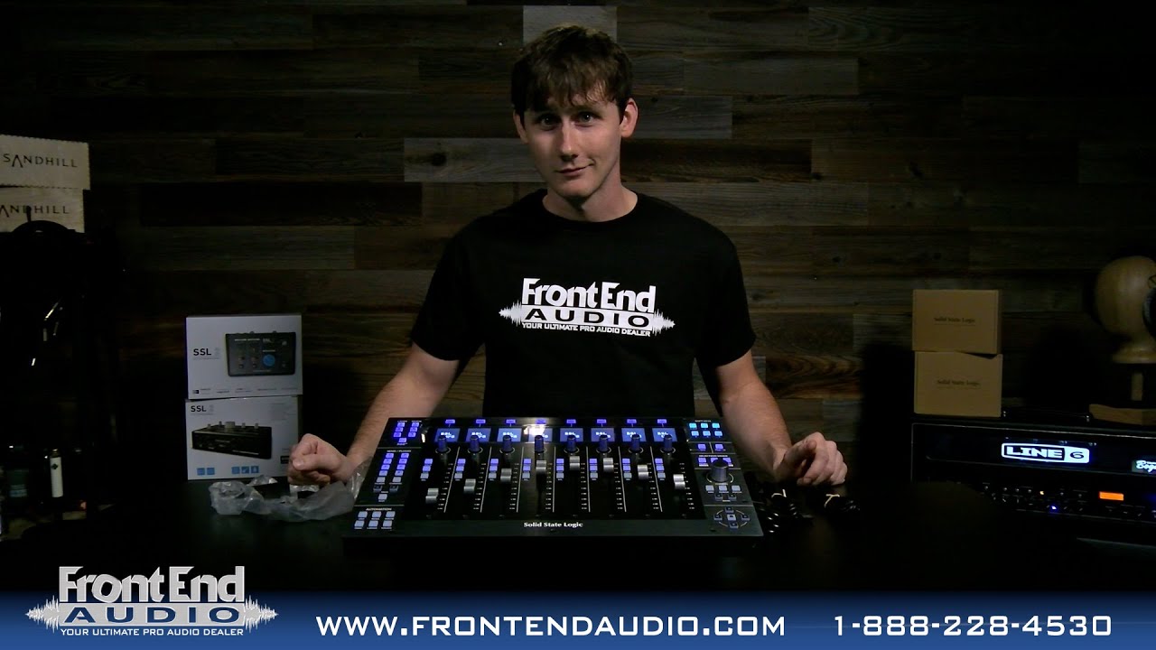 Solid State Logic UF8 DAW Control Surface - Out Of The Box at Front End Audio - YouTube