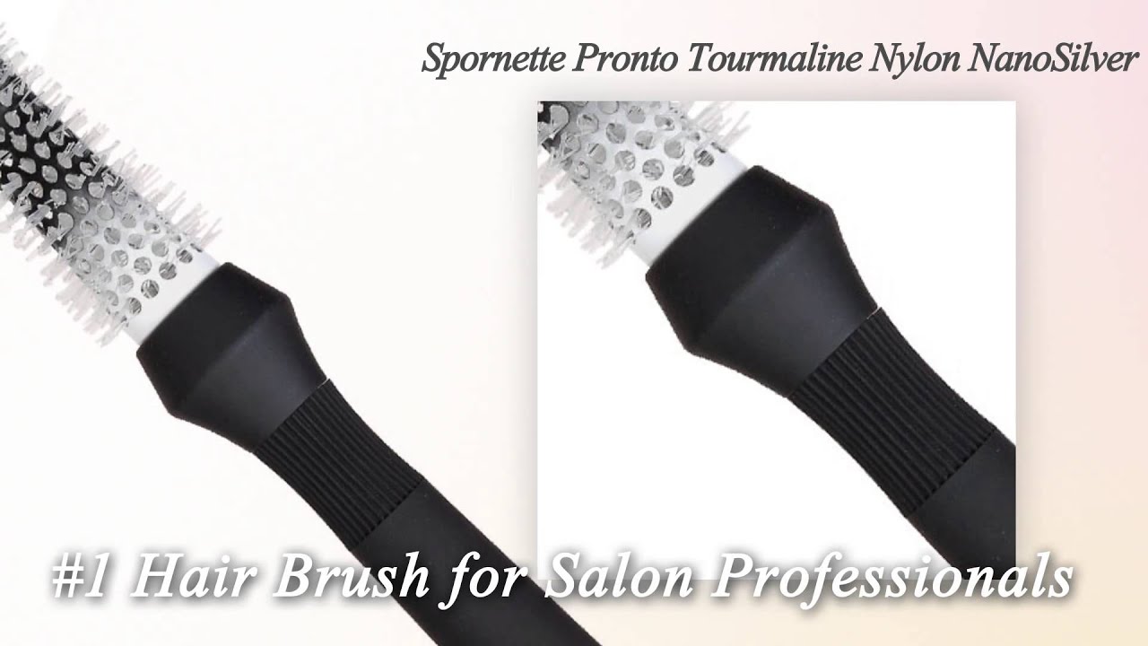 Spornette Pronto Tourmaline Nylon Bristle Hair Brush Ceramic Barrel 1 5 ...