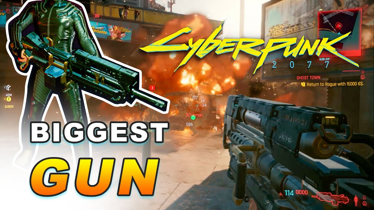 Cyberpunk 2077 Biggest Gun | Mk.31 HMG | Heavy Machine Gun | Best Guns ...