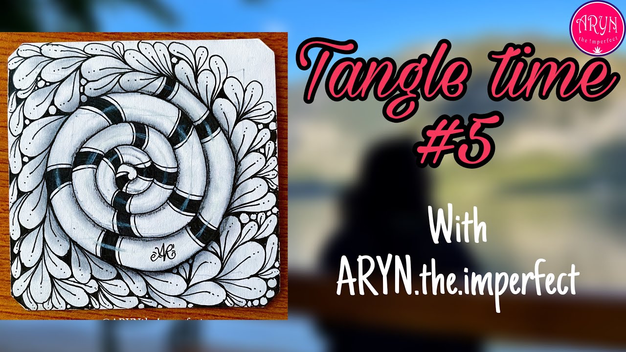 Tangle time #5 | Draw with Aryn | Patterns Marasu & Flux | beginners ...