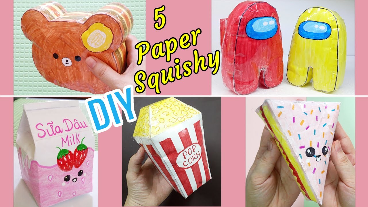 5 Cách làm Squishy đẹp nhất của Liam | DIY Paper Squishy | Liam Channel ...