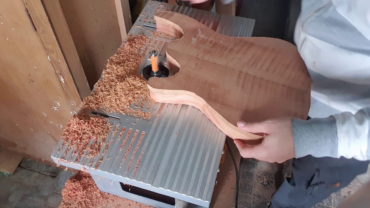 Building a custom electric guitar from scratch Part 1 - YouTube