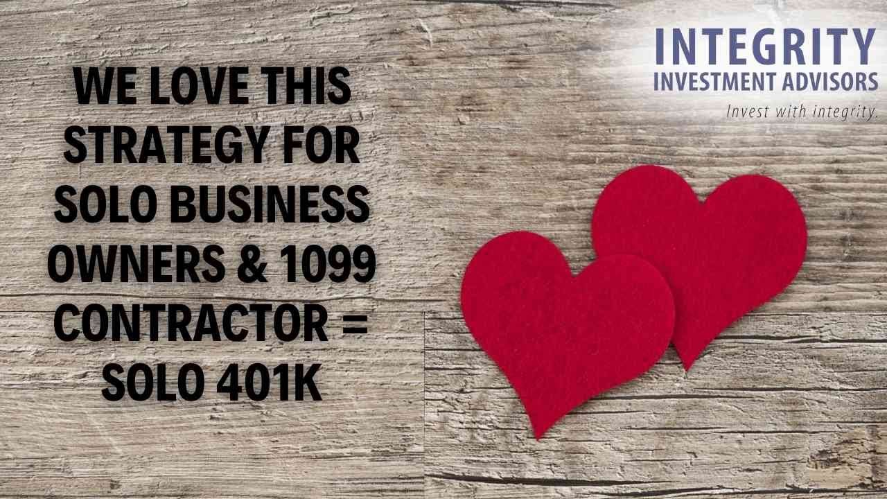 We LOVE this strategy for solo business owner & 1099 contractors = Solo ...