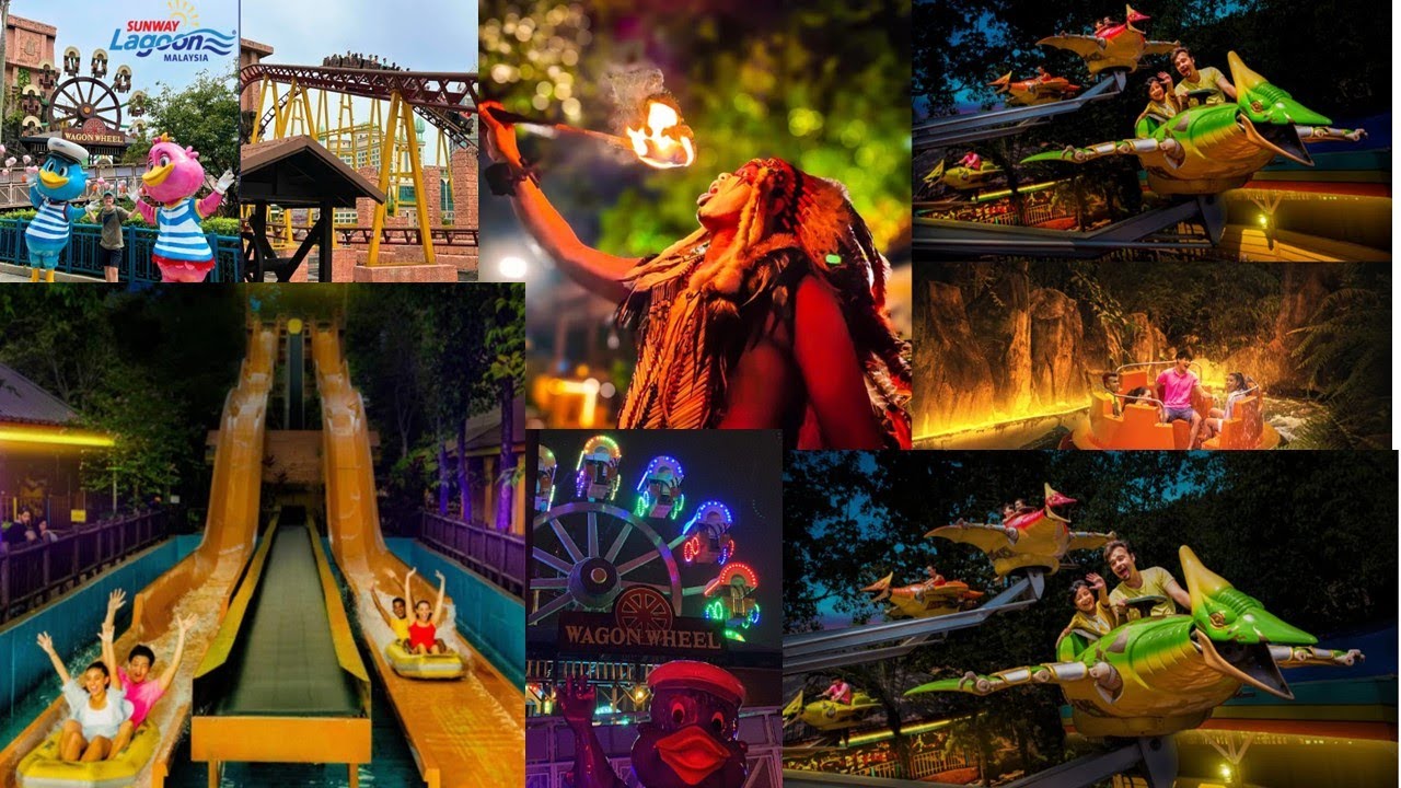 Sunway Lagoon Night Park - The Wild West Experience - YouTube