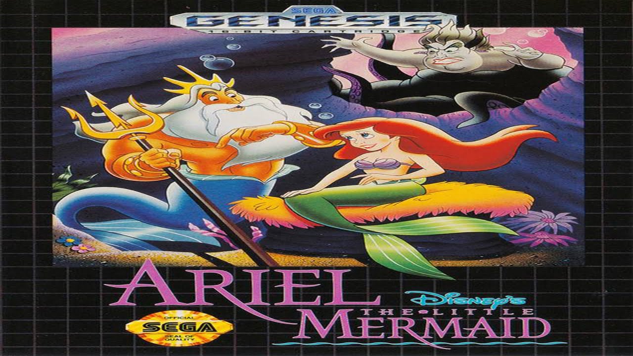 Disney's Ariel: The Little Mermaid Gameplay Sega Genesis - Mega Drive ...