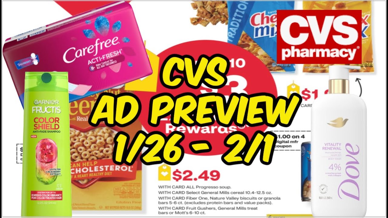 CVS AD PREVIEW (1/26 - 2/1) ***Dove/Garnier & MORE!!!! - YouTube