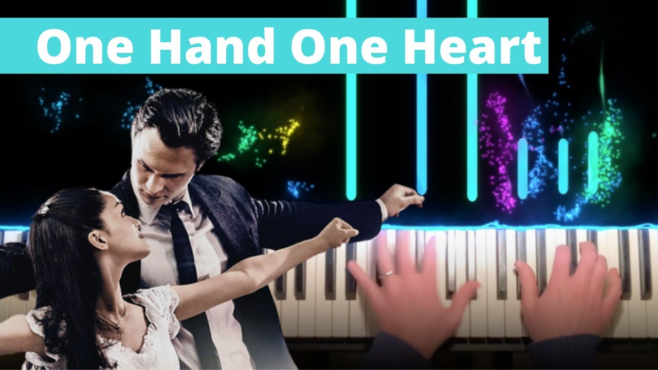 One Hand, One Heart - piano instrumental with lyrics - West Side Story ...
