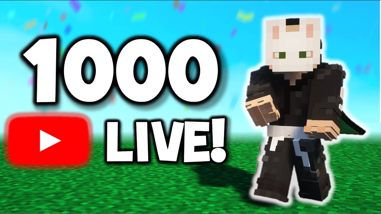 I HIT 1K! - Hypixel Bedwars Live Stream - YouTube
