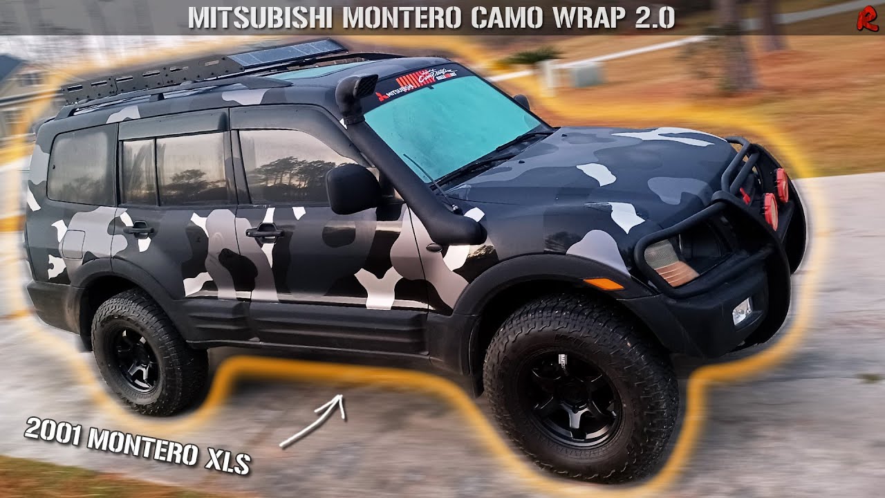 New Camo Vinyl Wrap And Old Wrap Removal for the Montero | DIY Partial ...