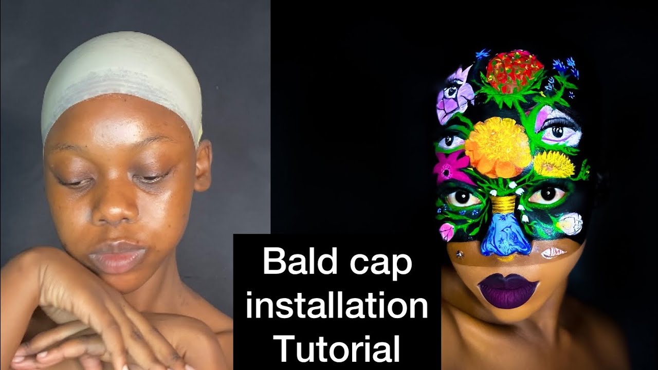 HOW TO APPLY A LATEX BALD CAP| BALD CAP INSTALLATION | SFX MAKEUP ...