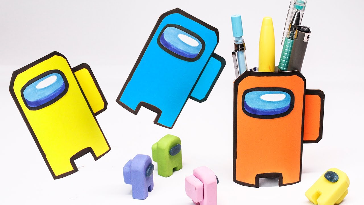 DIY Craft Among Us with TOILET PAPER ROLL || How to make Origami Among ...