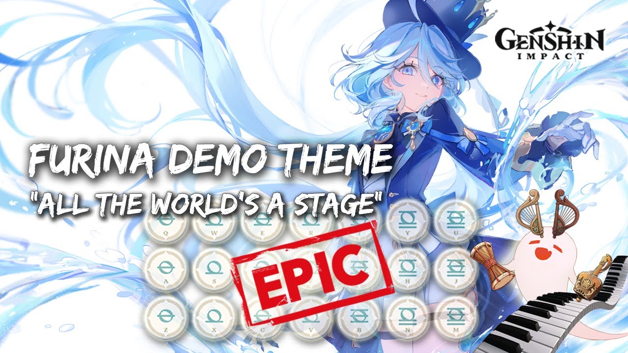 Furina Theme All The Worlds A Stage Character Demo Ost Epic Genshin Impact Lyre Cover 🔥